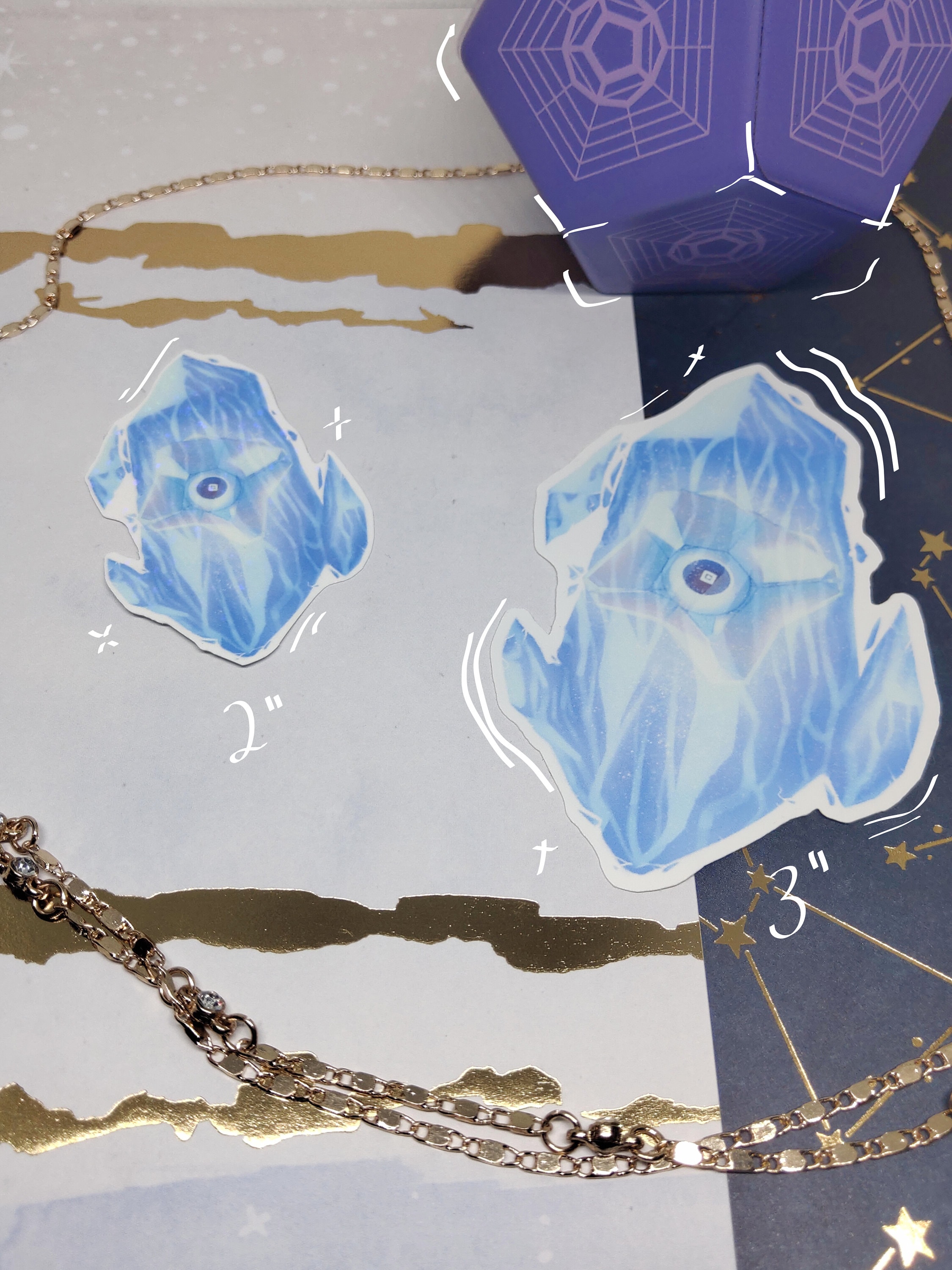 Encased Stasis Crystal Ghost Weatherproof Sticker Decal - Etsy