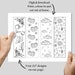 Printable Coloring Bookmarks: DIY Book Lover Gift (PDF) - Etsy