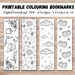 Printable Coloring Bookmarks: DIY Book Lover Gift (PDF) - Etsy