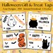 Printable Halloween Gift Tags, Cute Happy Halloween Treat Bag Tags ...