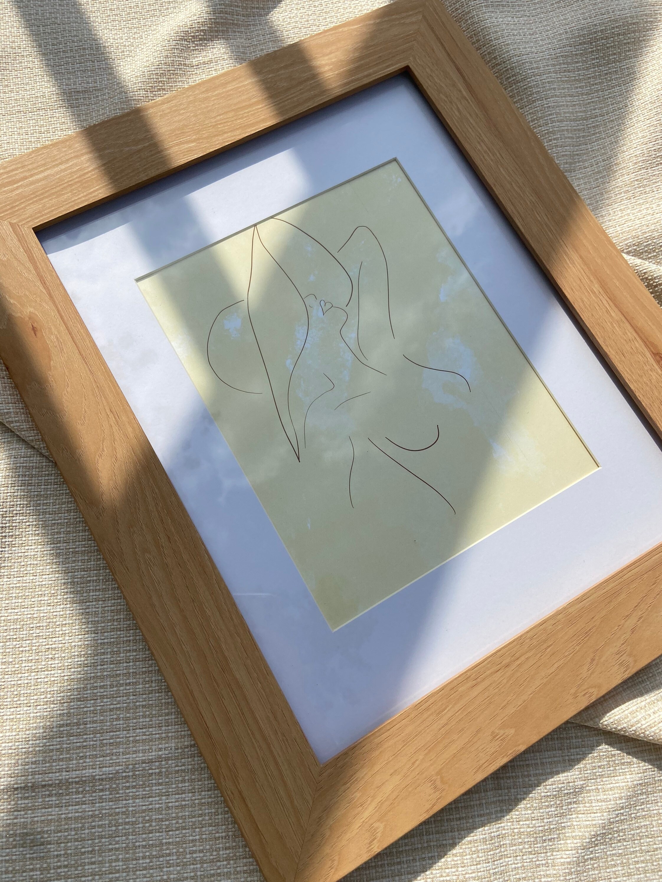 Sun Kissed Lady: Printable Wall Art, Digital Art Print Download Line ...