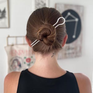 NEW Extra Large Silver Hair Pin, 925 Sterling Silver 5 Inch, 6 Inch ...