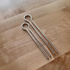 NEW Extra Large Silver Hair Pin, 925 Sterling Silver 5 Inch, 6 Inch ...
