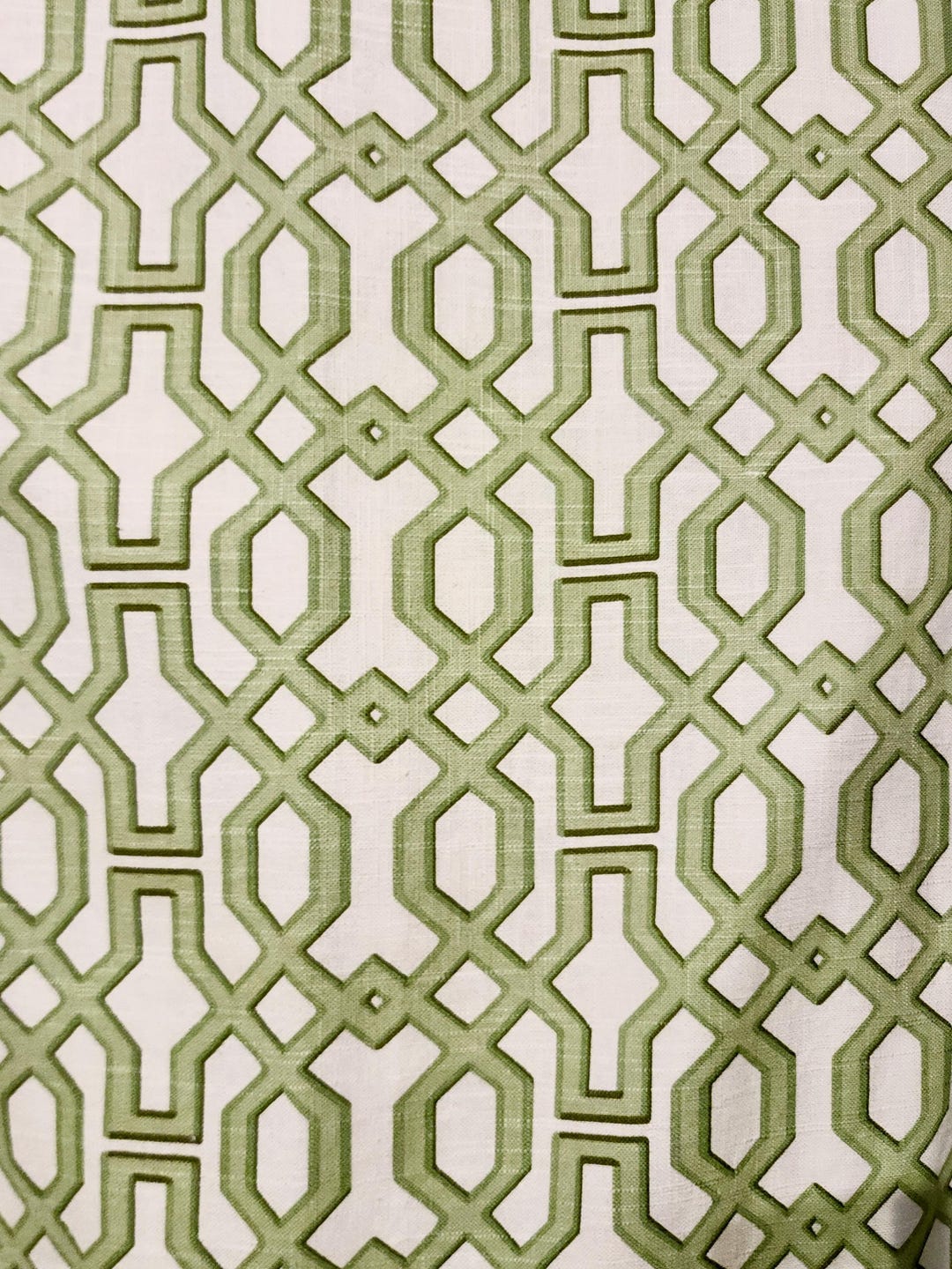 Tracery Greenery Curtains Drapery Panels Spring Green Lattice Pattern ...