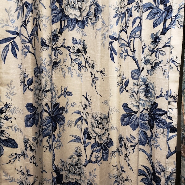 Indigo Curtains - Etsy