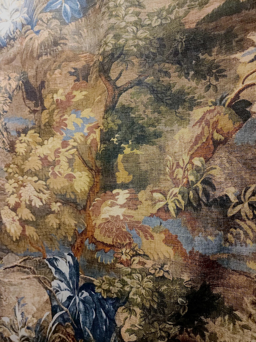 Hathaway Tapestry Curtains Drapery Panels Floral Pattern /made in USA ...