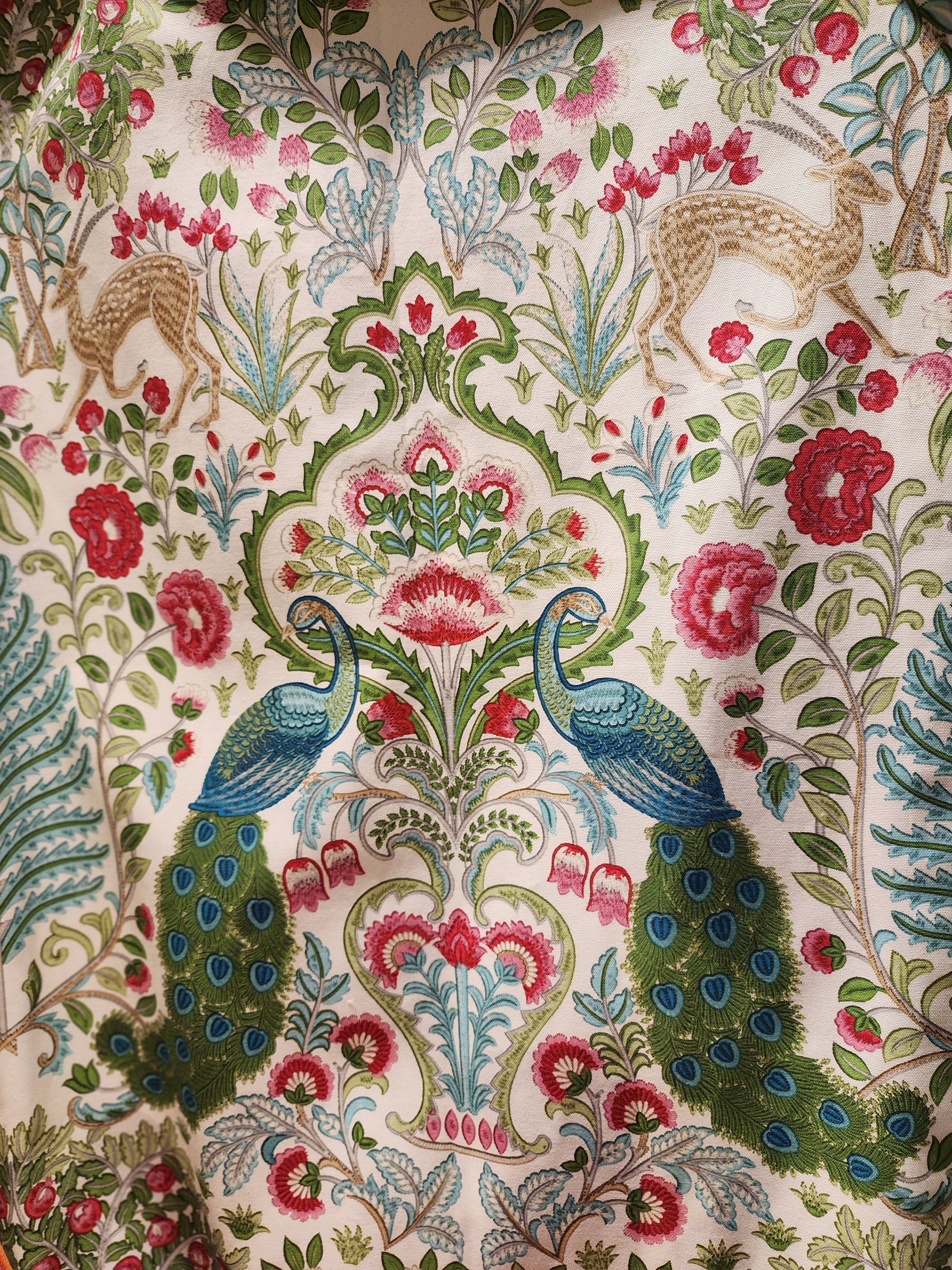 Whitney Spring Faux Embroidered Print Curtains Drapery Floral Pattern ...