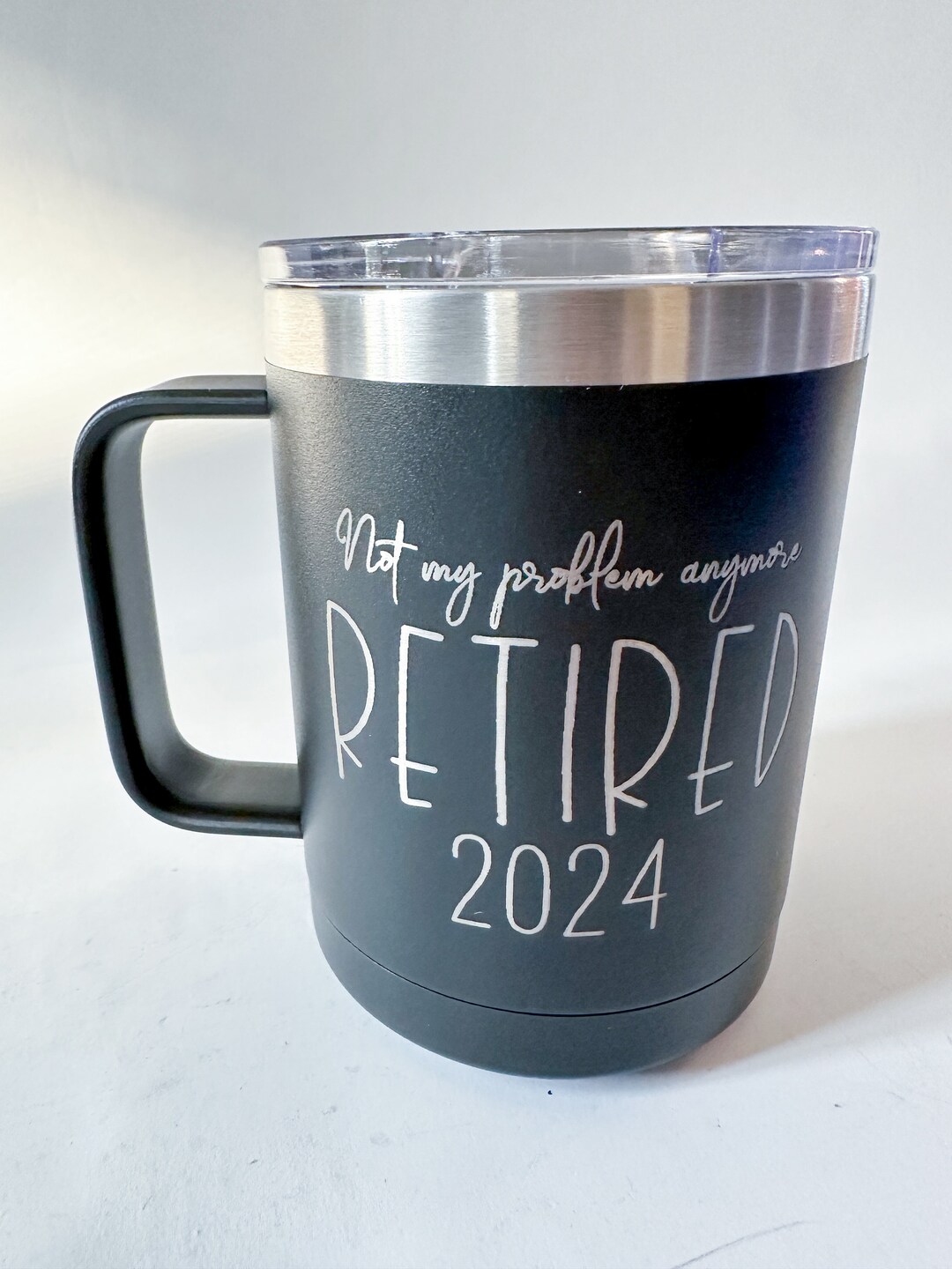 Retirement Themed Insulated Coffee Mug Laser Engraved-perfect ...