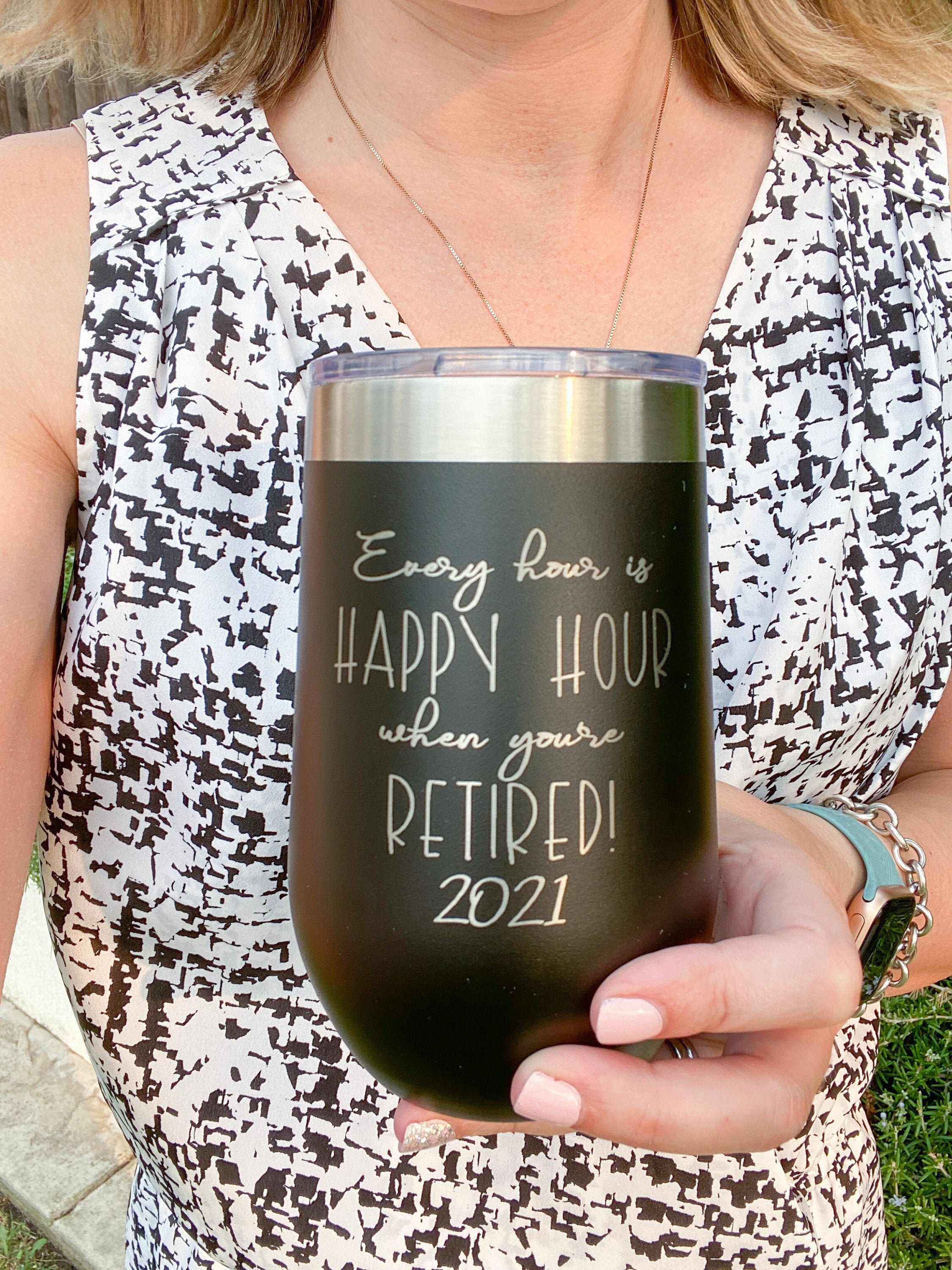 Tumbler Retirement Gift, Retirement Party, Retirement Wine Tumbler ...