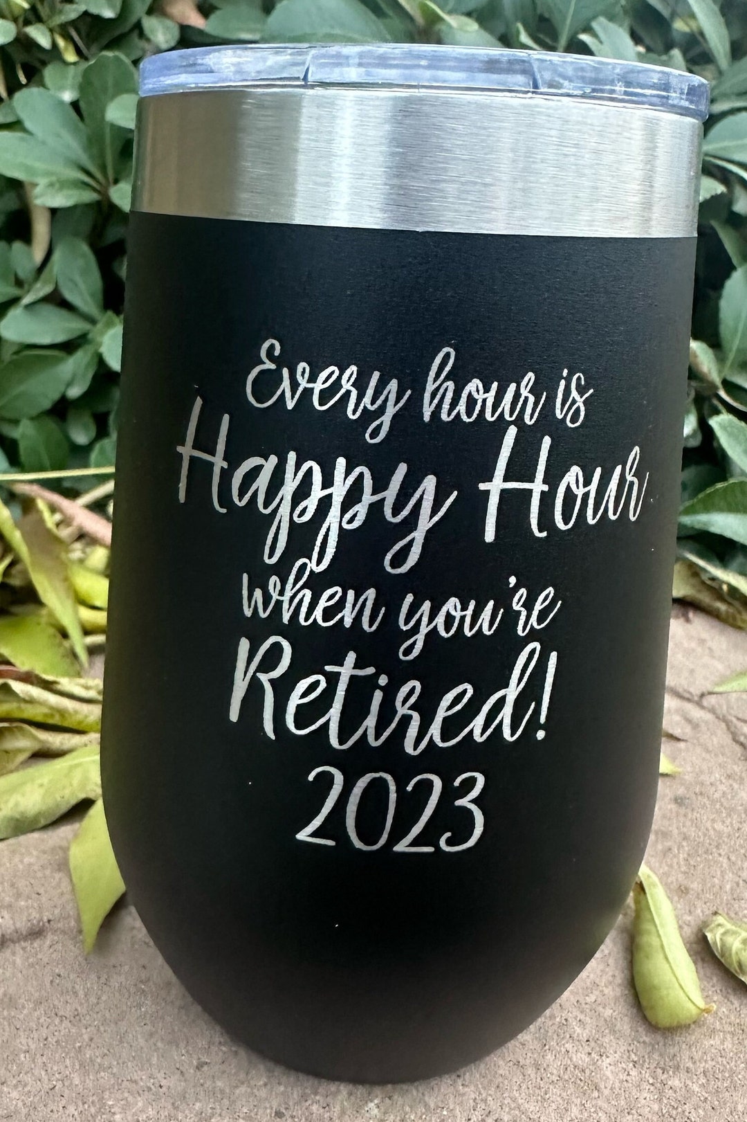 Tumbler Retirement Gift, Retirement Party, Retirement Wine Tumbler ...
