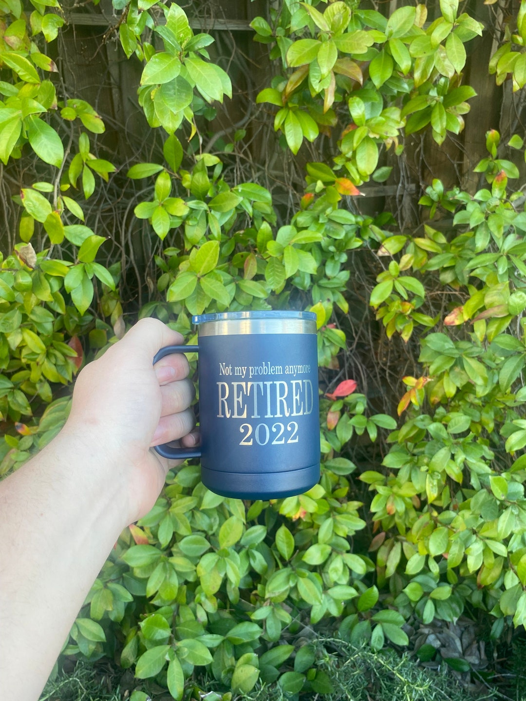 Retirement Themed Insulated Coffee Mug Laser Engraved-perfect ...