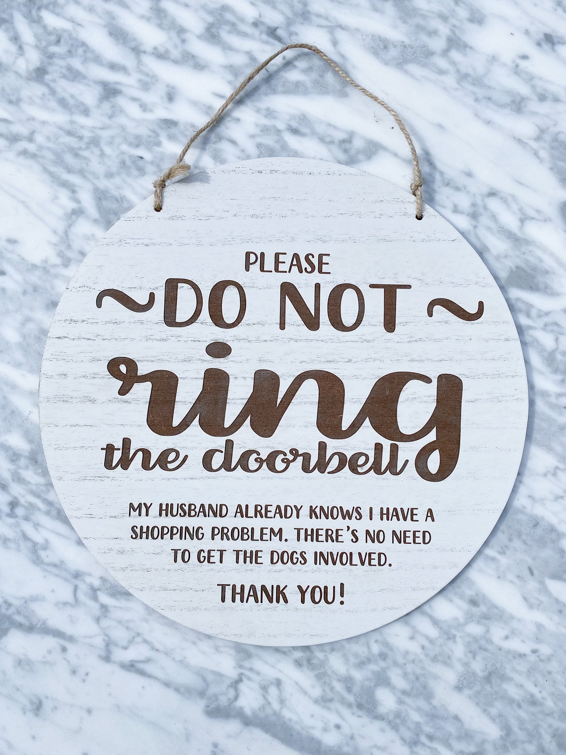 Door Sign-please Do Not Ring the Doorbell Sign | Etsy
