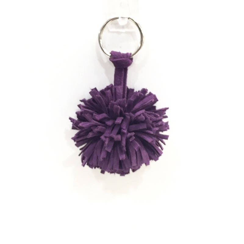 Pompom Keychain - Etsy