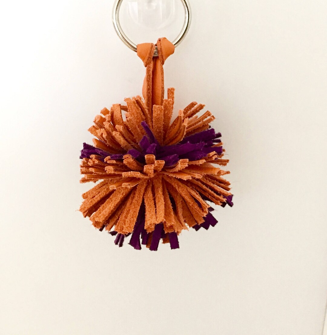 Clemson Keychain,Clemson Key Fob, Orange et Purple Key Fob, Orange ...