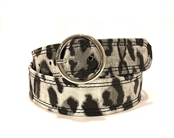 Leopard Print Belt - Etsy