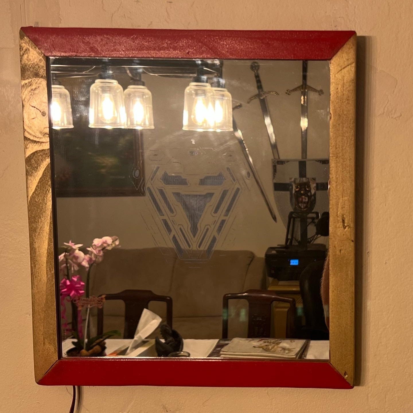 Custom Laser Engraved Mirror With LED Light Box - Personalized Artistic ...