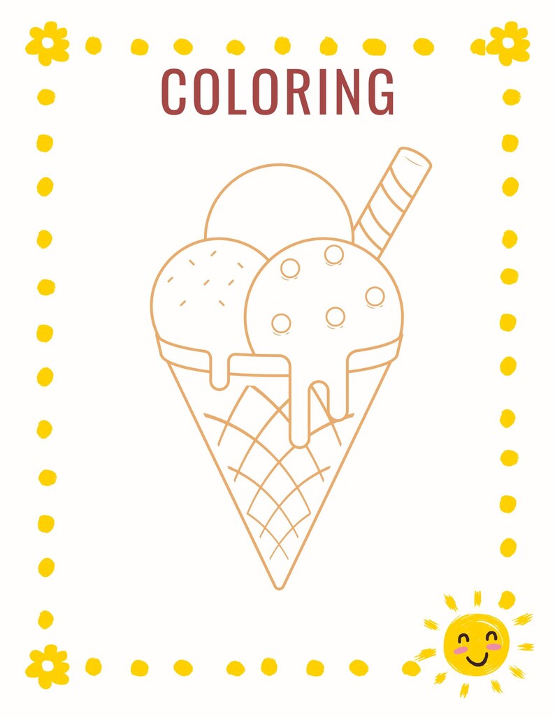 Kids Summer Activity Pack: Word Search, Coloring, Bucket List (digital ...