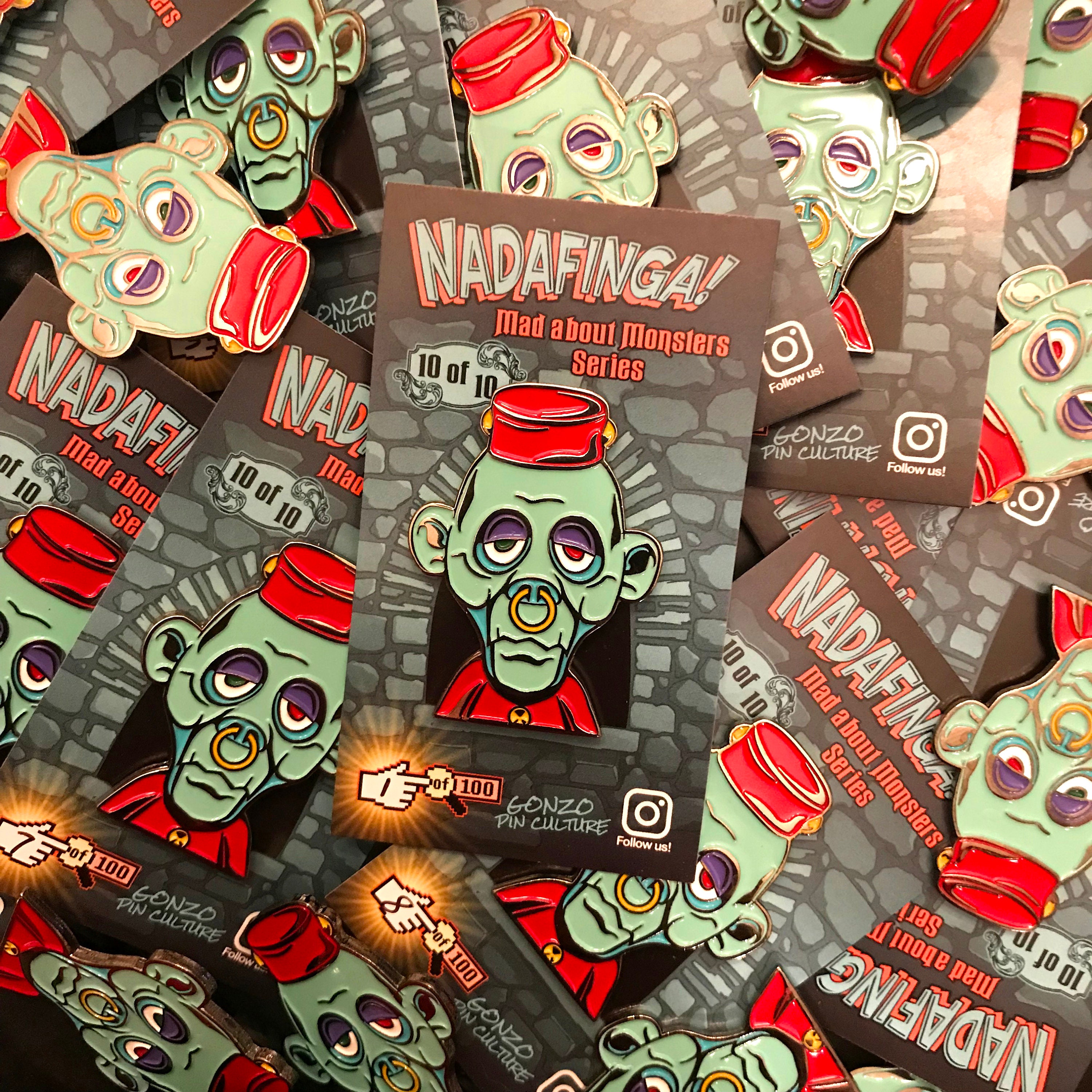 Zombie Bellhop: Mad About Monsters Collector Series- Soft Enamel Pin ...