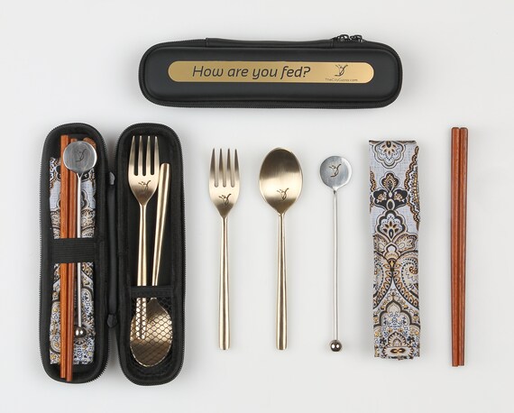 Personal Utensil Kit Basic Brass - Etsy