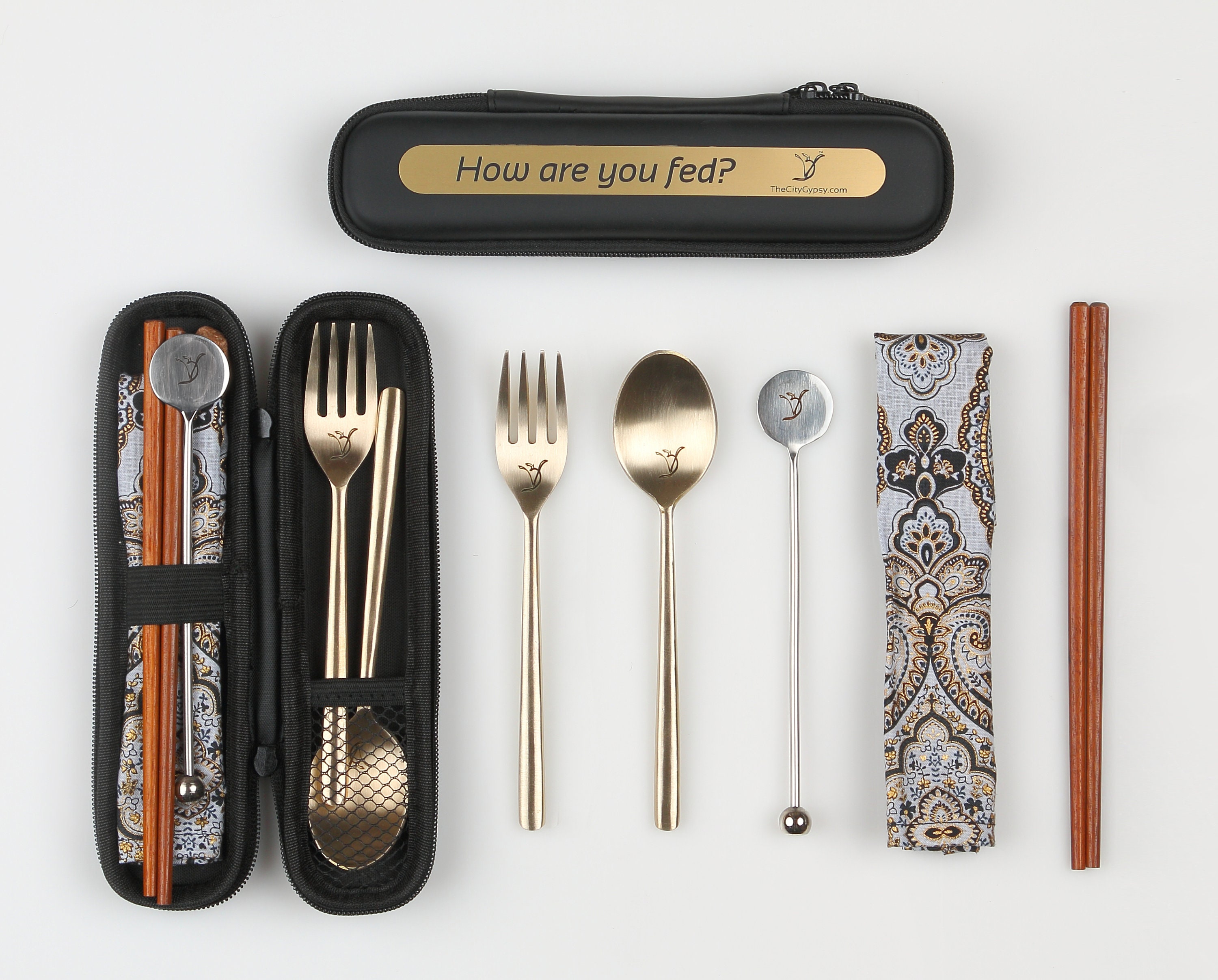 Personal Utensil Kit Basic Brass - Etsy