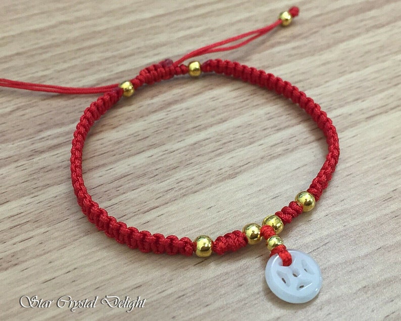 Unisex Fashion Lucky Red String Bracelet With a Beautiful - Etsy
