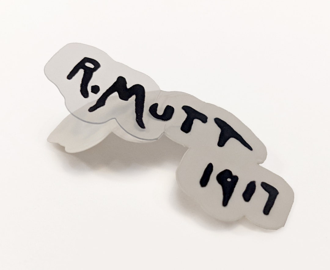 R. Mutt 1917 Clear Vinyl Sticker - Etsy