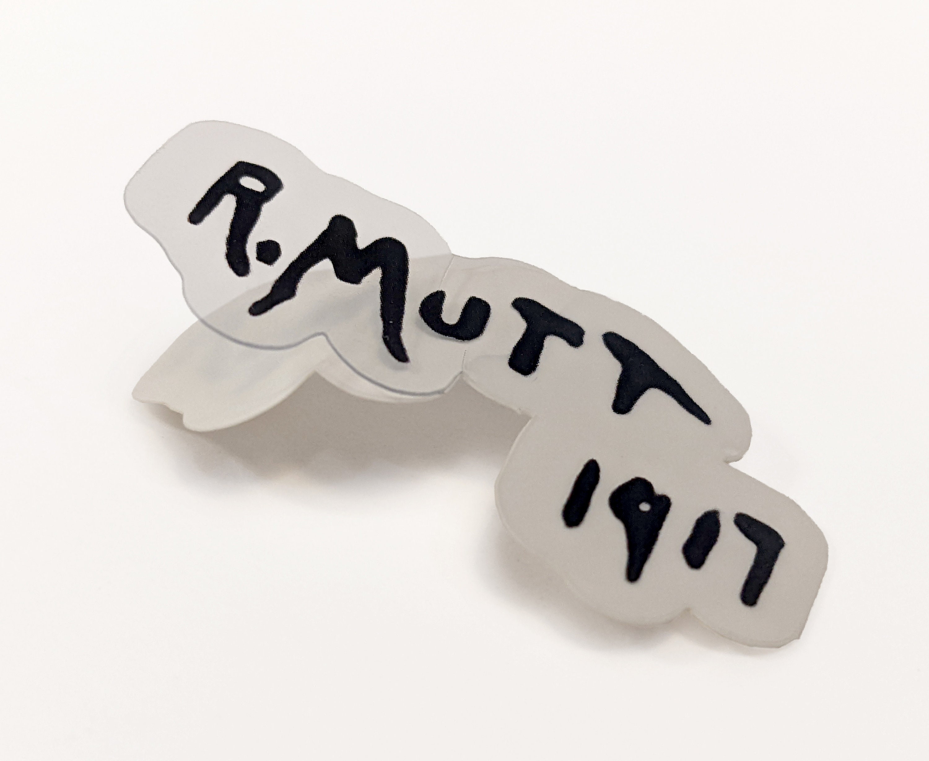 R. Mutt 1917 Clear Vinyl Sticker - Etsy