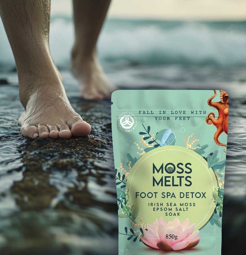 Irish Organic Sea Moss Foot Detox Soak - Etsy