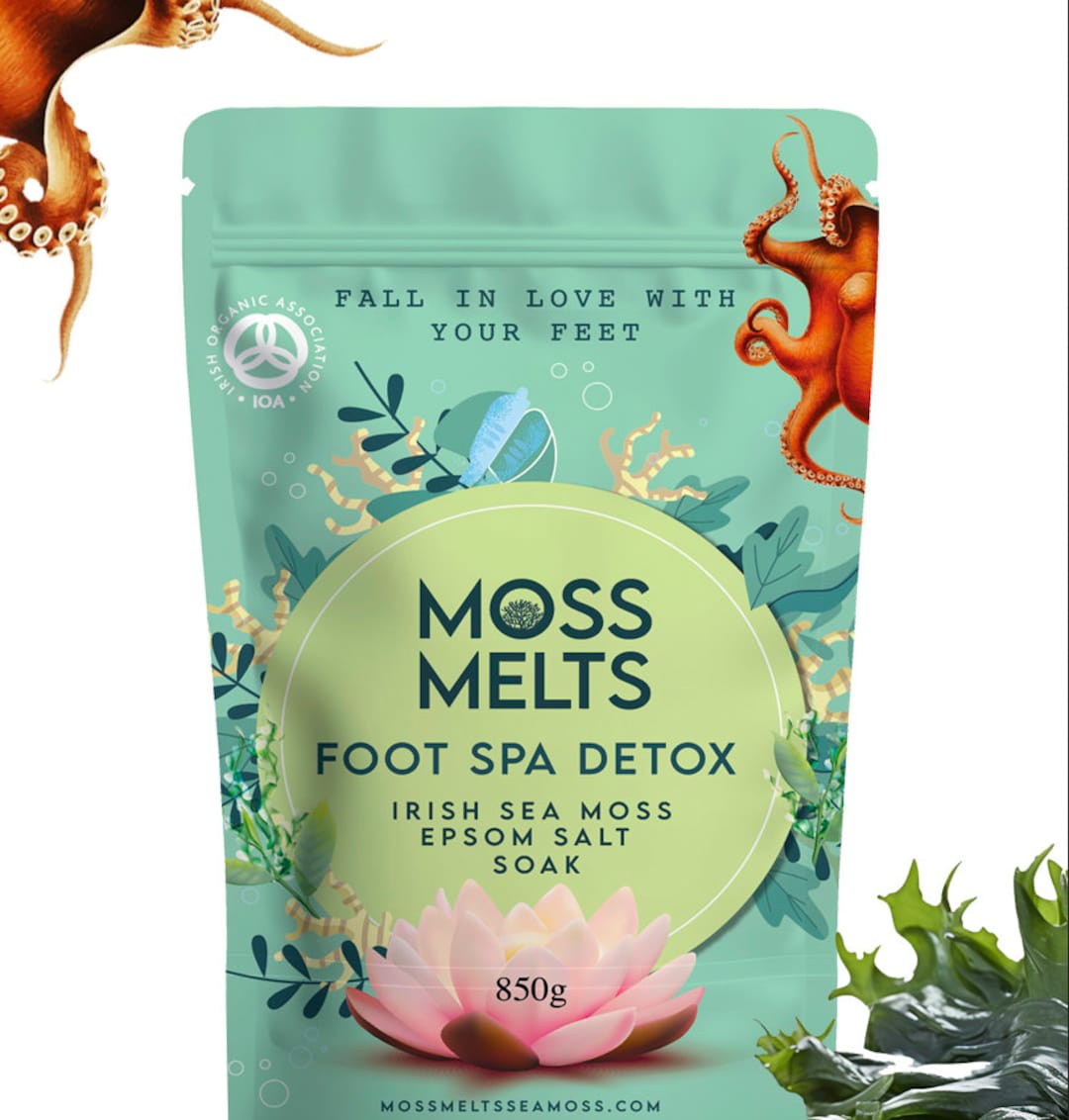 Irish Organic Sea Moss Foot Detox Soak - Etsy