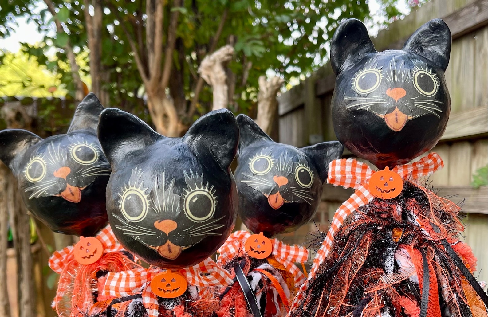 Halloween Black Cat Rattle: Handmade Paper Mache Party Shaker - Etsy