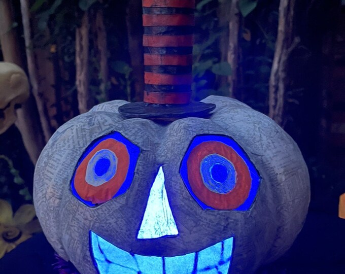 Paper Mache Lantern, Large, Skullee Skull, Paper Mache Folk Art ...