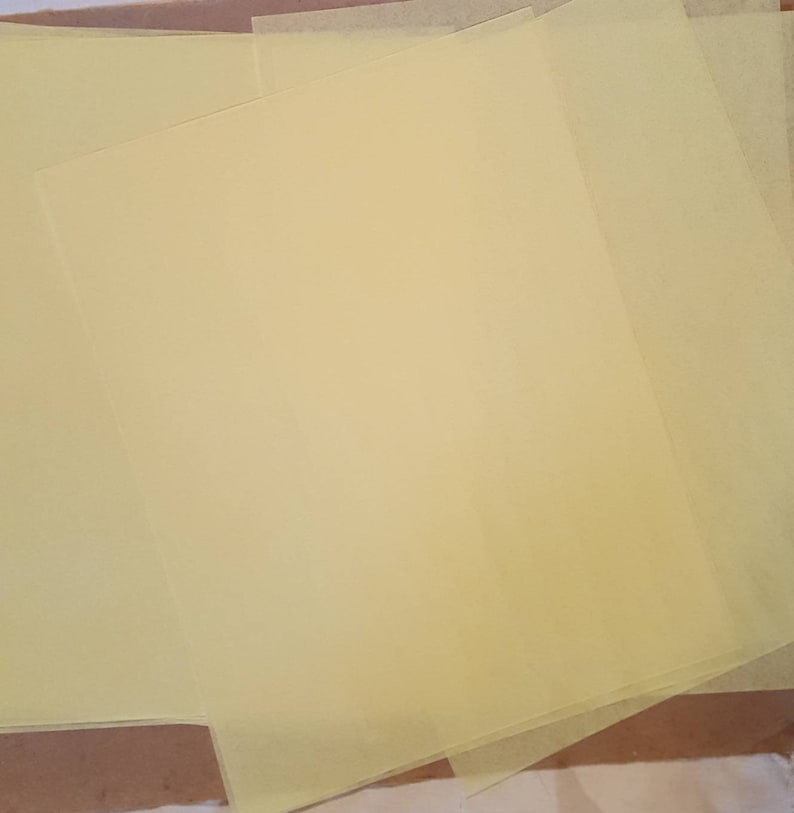 Onion Skin Paper Yellow Vintage Thin Paper Stationery | Etsy