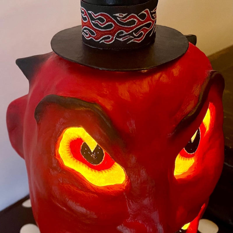 Paper Mache Devil - Etsy