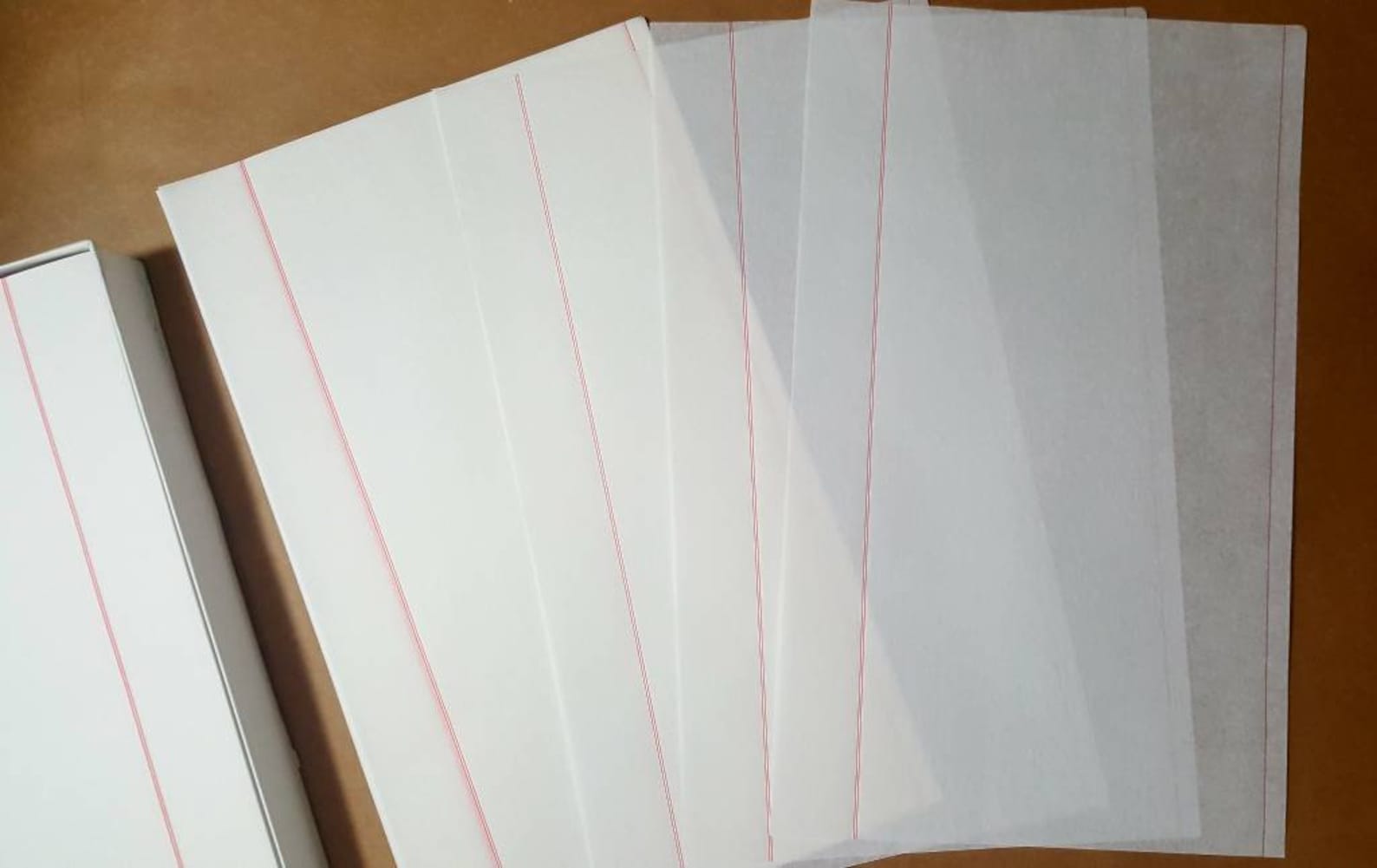 Vintage Legal Paper Red Ruled Thin Paper Park Square Brand | Etsy