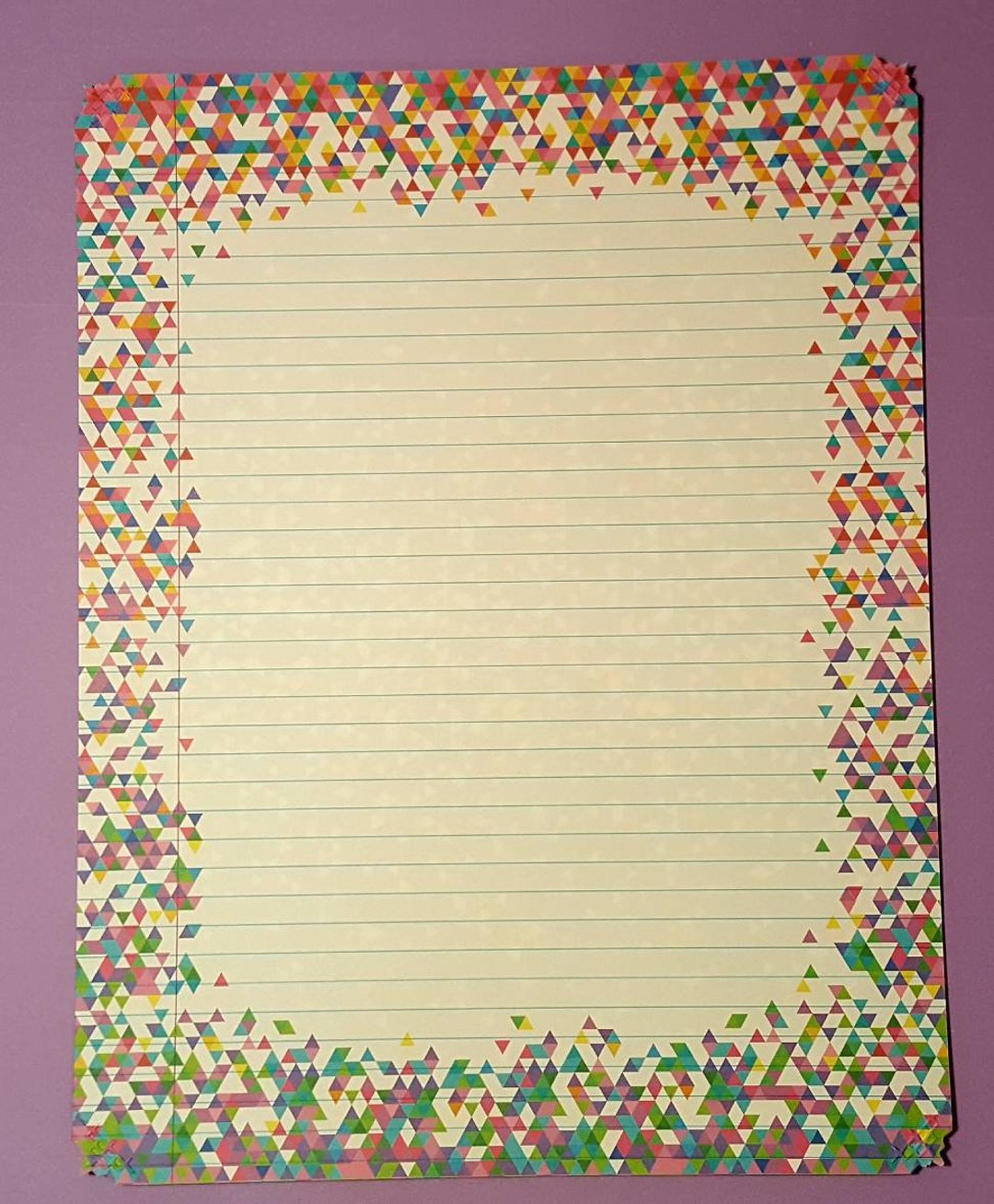 Colorful Decorative Paper, 8.5 X 11, Medium Weight, Stationery ...