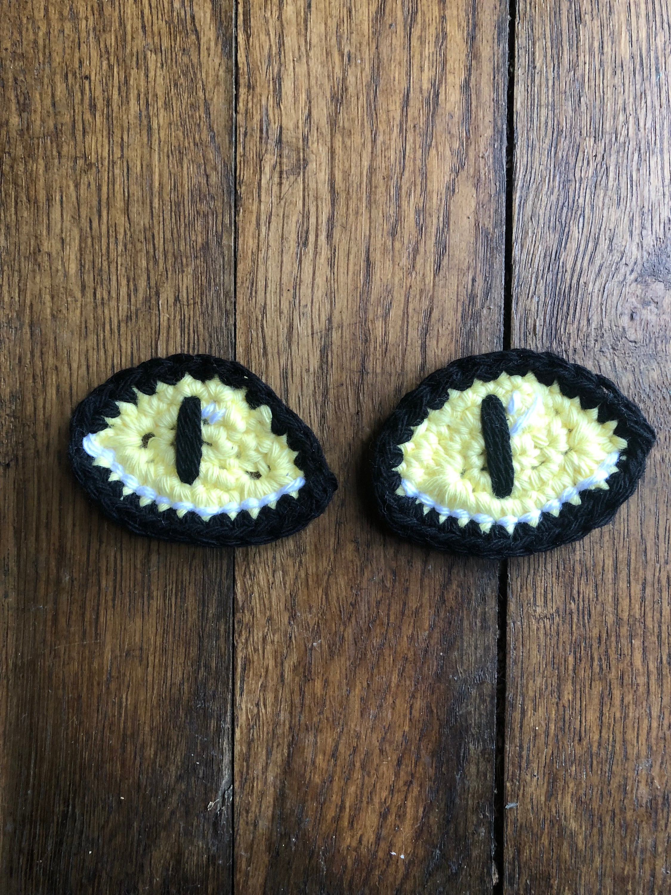 CROCHET PATTERN, Cat Eyes Applique - PDF Download - Etsy