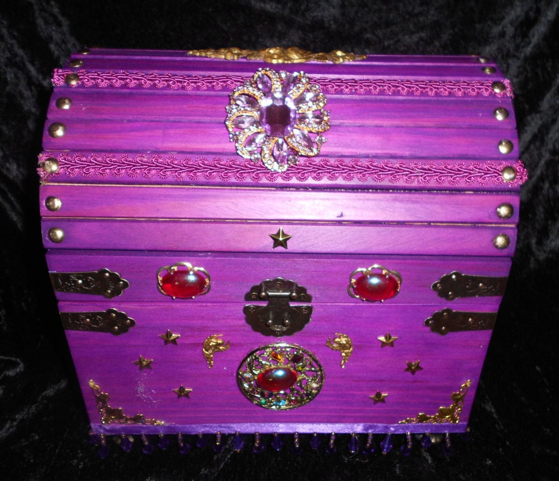 Keepsake Box, Crystal Ball Box, Small Trunk - Etsy