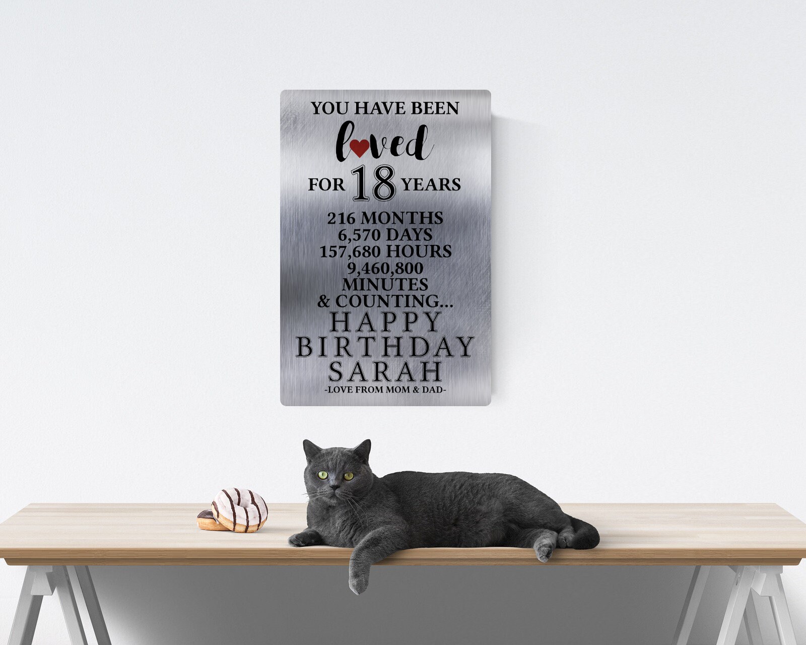 18th Birthday Sign Metal Birthday Sign Happy Birthday Sign - Etsy