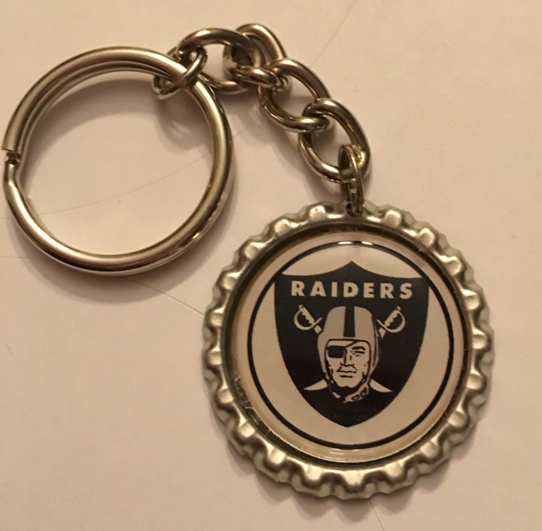 Las Vegas Raiders Inspired Handmade Bottle Cap Keychain - Etsy