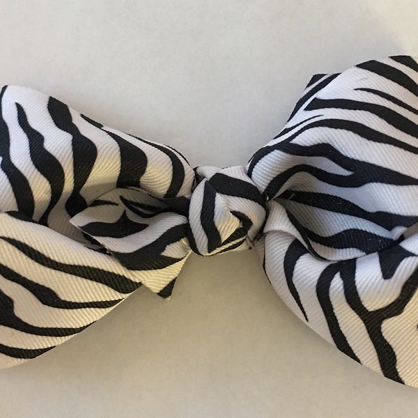 Zebra Hair Bow - Etsy