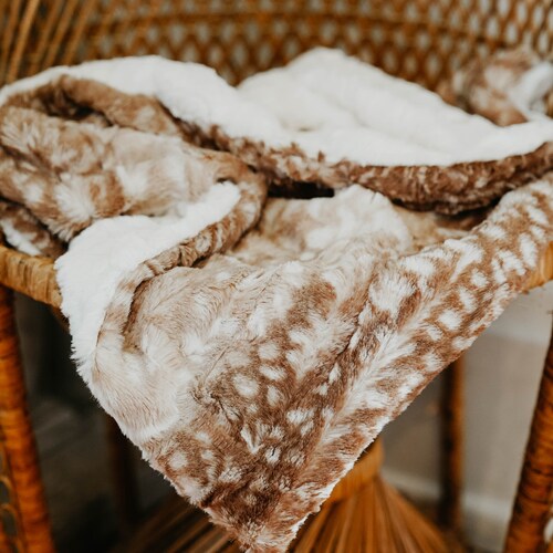 Fawn Fur Minky Blanket - Etsy