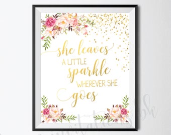 She Leaves a Little Sparkle Wherever She Goes | Etsy