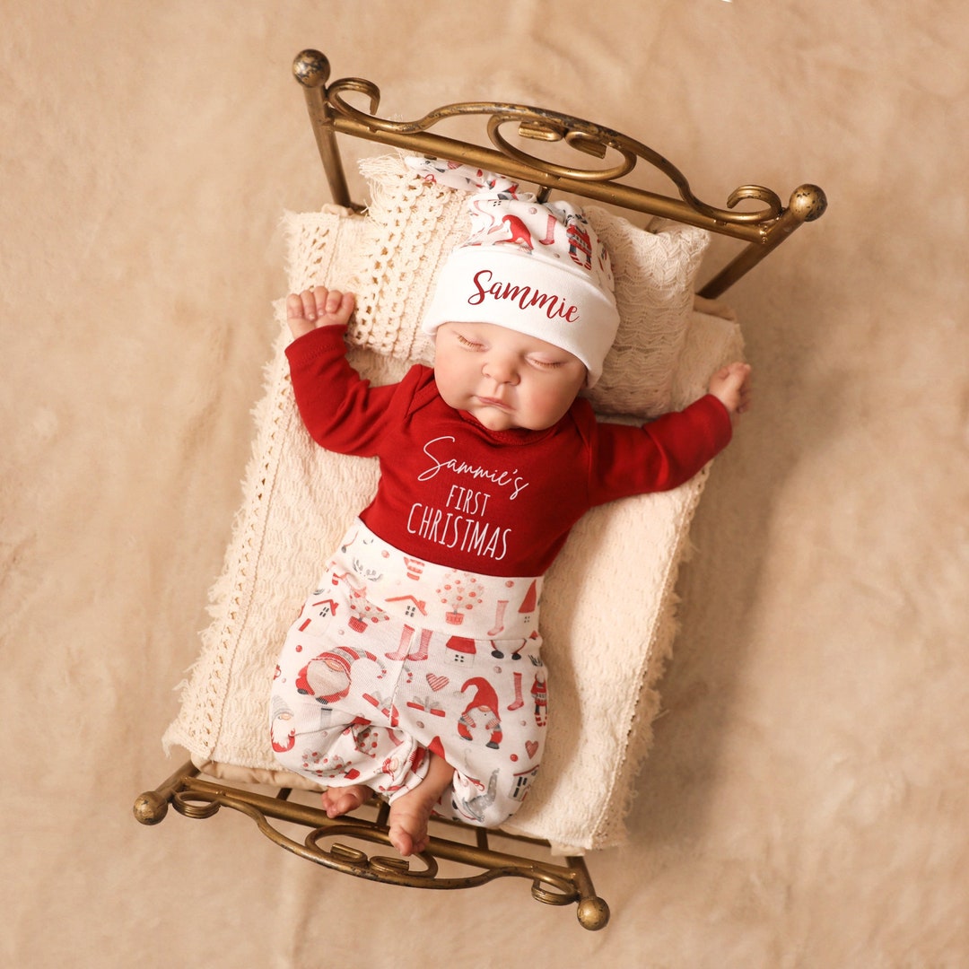 Newborn Coming Home Outfit Christmas, Baby Girl First Christmas Outfit ...