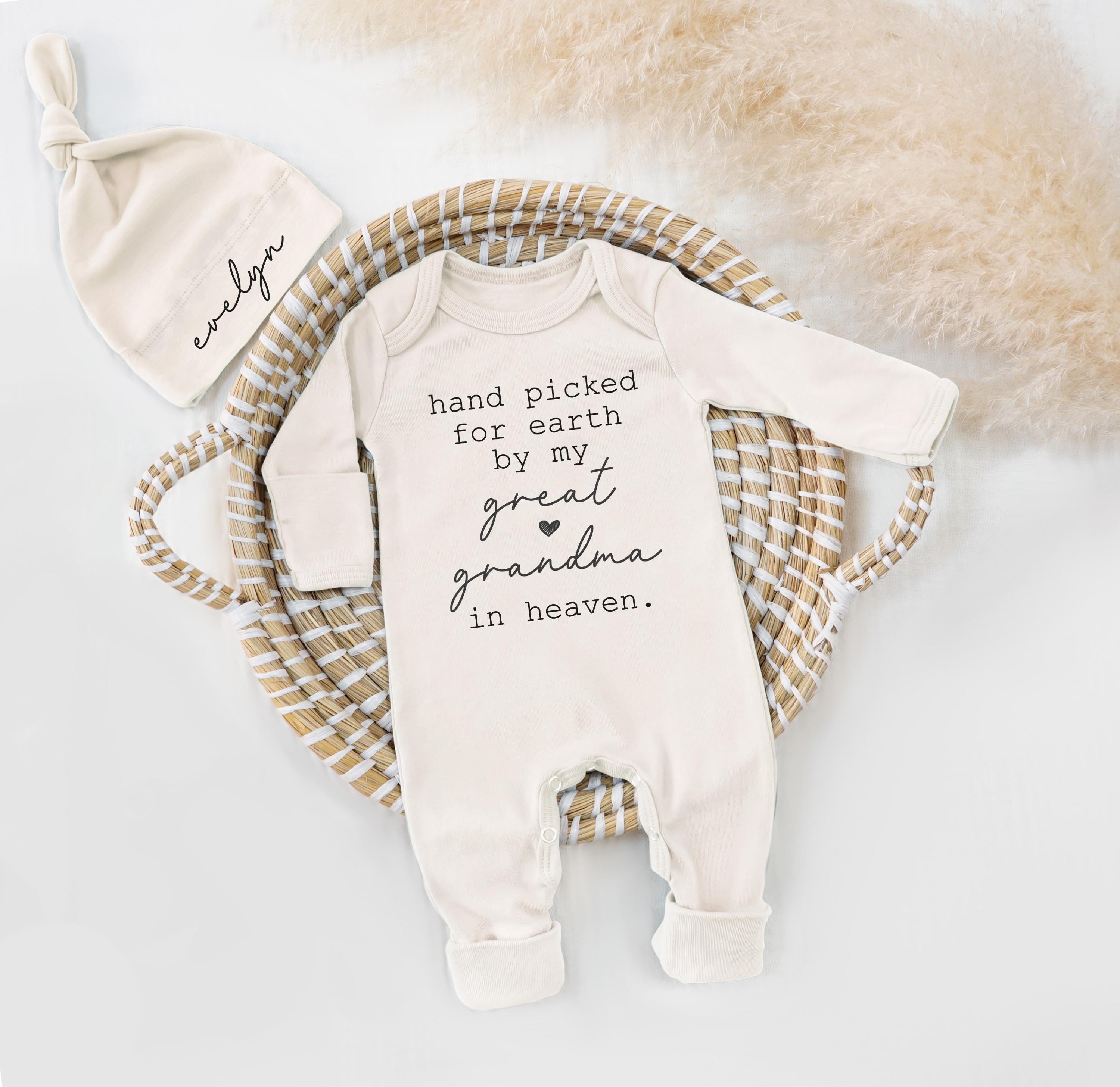 Hand Picked for Earth by My Great Grandma in Heaven Baby Shower Gift ...
