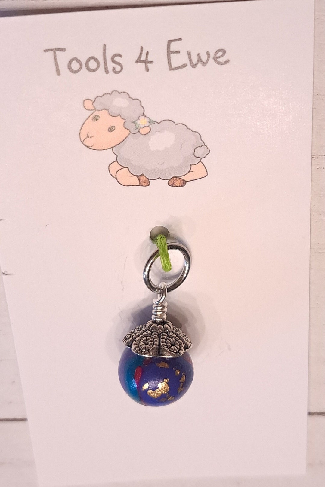 Stitch Marker, Polymer Clay Bead, for Knitting, - Etsy