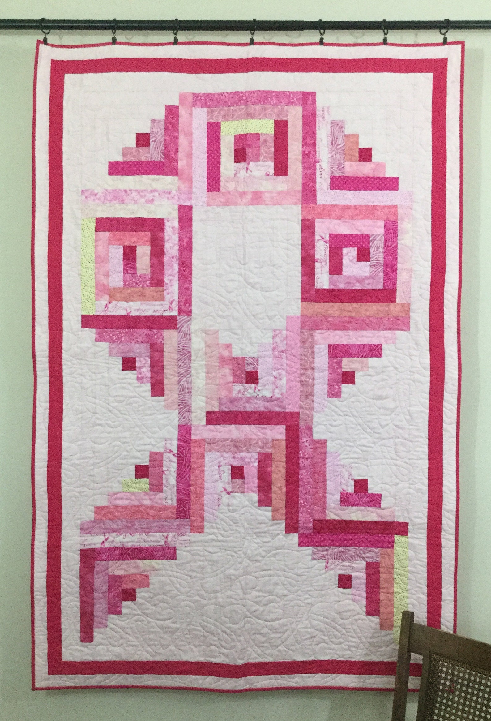 Cancer Ribbon Quilt - Etsy