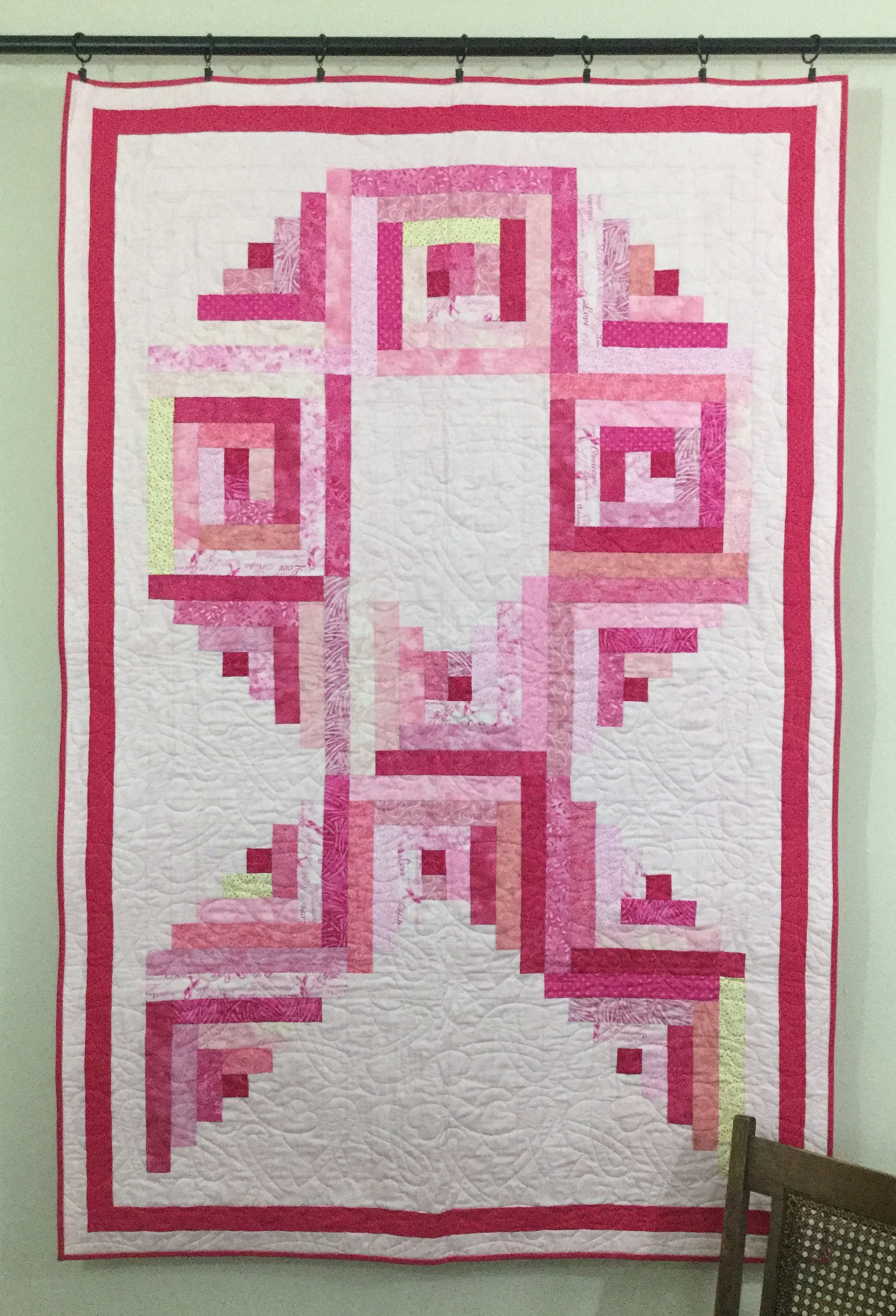 Cancer Ribbon Quilt - Etsy