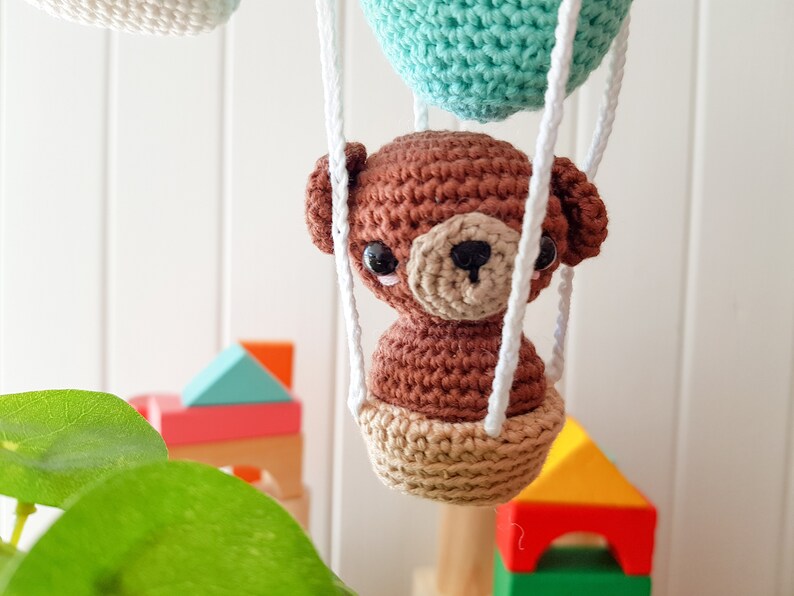Pattern Hot Air Balloon And Teddy Amigurumi Pdf Etsy