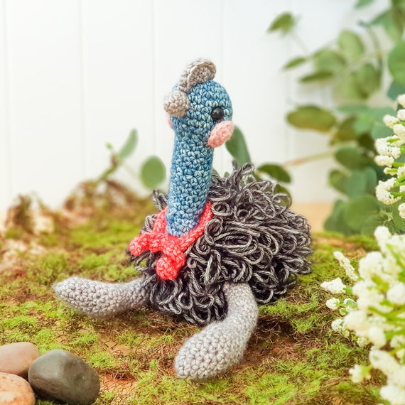 Pattern Southern Cassowary amigurumi Emu Australia Animal | Etsy Australia