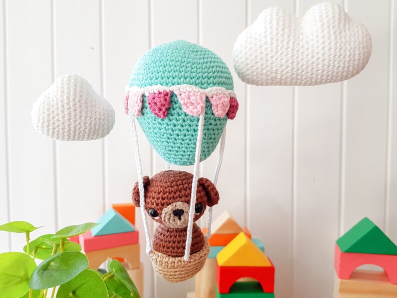 Pattern Hot Air Balloon And Teddy Amigurumi Pdf Etsy